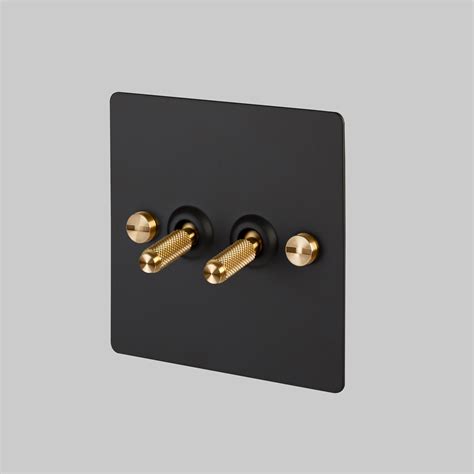 BRASS TOGGLE LIGHT SWITCH 1G TOGGLE MADE FROM SOLID KNURLED BRASS