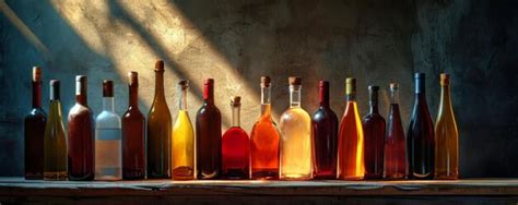 Premium Photo Assorted Wine Bottles Arranged On Table