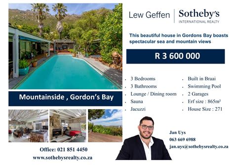 Jan Uys Lew Geffen Sothebys International Realty Helderberg Somerset