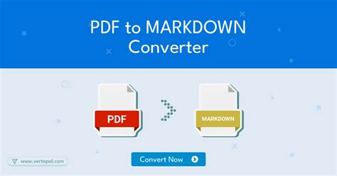 Online PDF To MARKDOWN Converter Vertopal