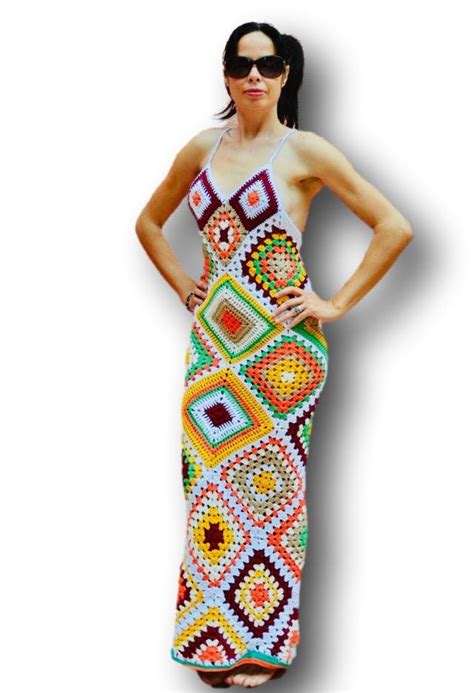 Crochet Dress Sexy Crochet Dress Summer Crochet Dress Long Etsy