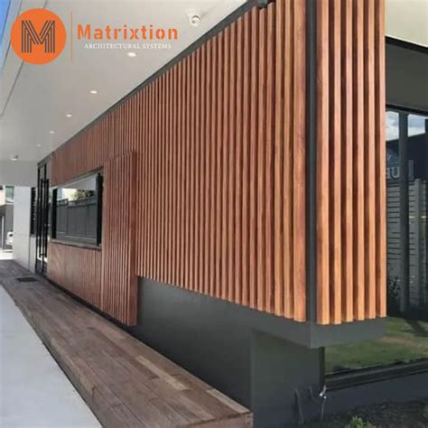 supply timber look aluminium battens cladding wholesale factory