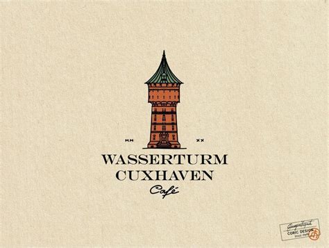 Wasserturm Cuxhaven Cafe Logo Design