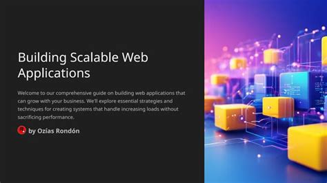 Building Scalable Web Applicationspresentation Pptx