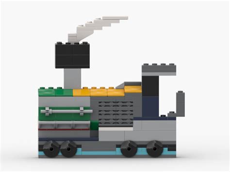 Lego Moc 3d Steam Train By Thibou1234 Rebrickable Build With Lego