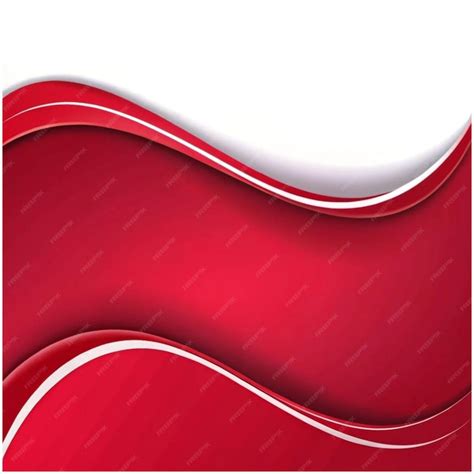 Premium Vector Abstract Red Wave Curve On White Blank Space Luxury Design Modern Background
