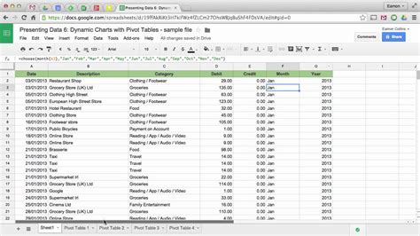 Dynamic Charts With Pivots Youtube