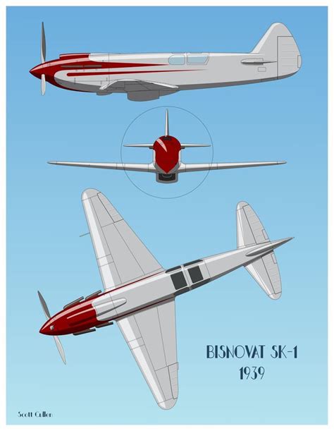 Bisnovat Sk 1 Aircraft Fighter Jets Passenger Jet