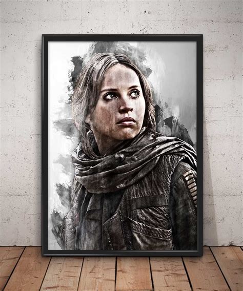 Jyn Erso Print Star Wars Art Print Wall Art Home Decor Poster
