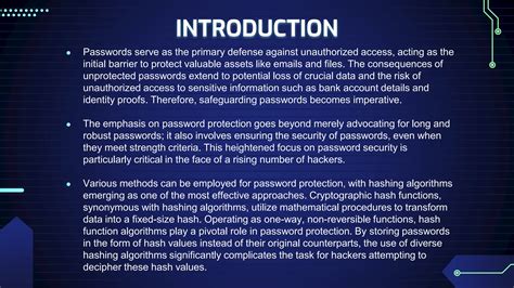 Comparative Hash Algorithm Power Point Presentation Ppt