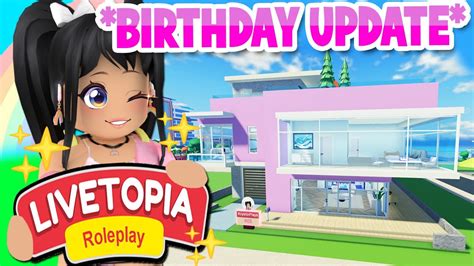 BIRTHDAY UPDATE NEW MANSION ITEMS In LIVETOPIA Roleplay Roblox