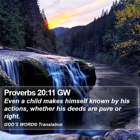 Proverbs 20 11 Gw Bible Images