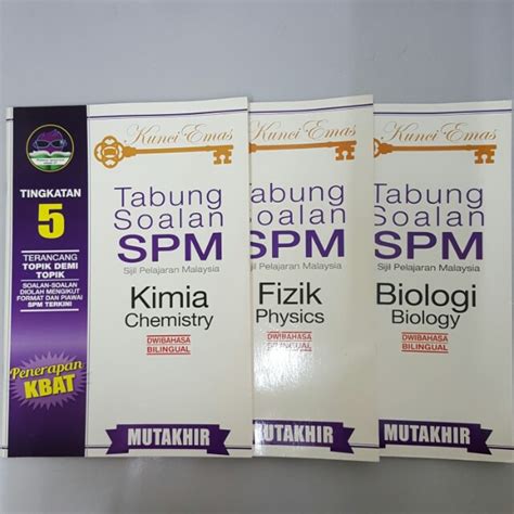 Used And New Tingkatan 5 Form 5 Tabung Soalan Spm Chemistry Physics