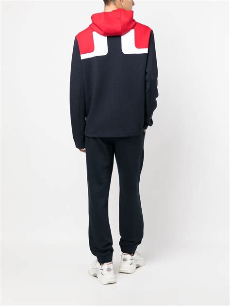 J Lindeberg Jeff Colour Block Zip Up Hoodie Farfetch