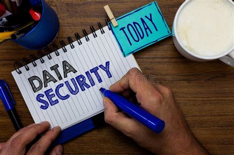 Text Sign Showing Data Security Conceptual Photo Confidentiality Disk