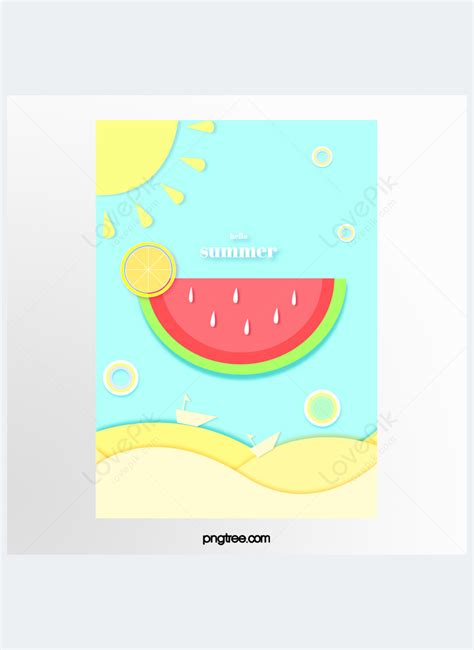 만화 신선한 수박 종이 컷 여름 귀여운 포스터 이미지 사진 464266146 무료 다운로드