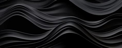 Premium Photo Abstract Black Wave Pattern Background Wallpaper Design Illustration