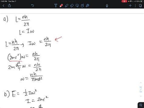 Solved A Diatomic Gas Molecule Consists Of Two Atoms Of Mass M Separated By A Fixed Distance D