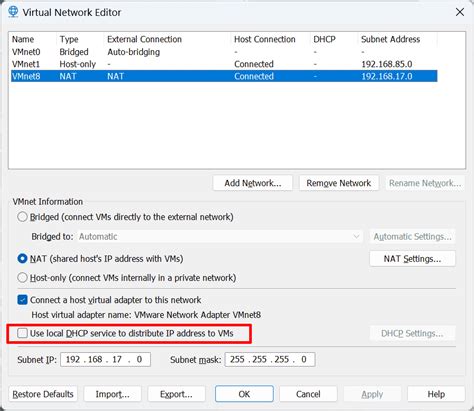 Install Your Own Dhcp Server In A Vmware Workstation Nat Network Sysops