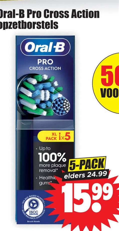 Oral B Pro Cross Action Opzetborstels Aanbieding Bij Dirk