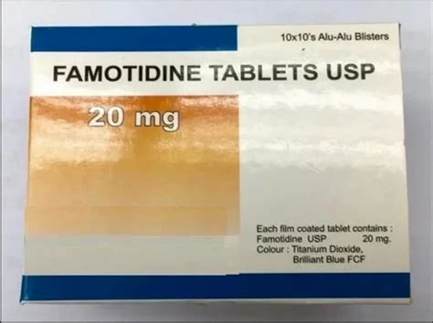 Famotidine 20 Mg Tablet At ₹ 5895box Famotidine Tablet In Nagpur