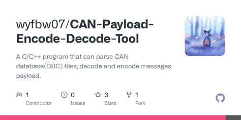 GitHub Wyfbw CAN Payload Encode Decode Tool A C C Program That Can Parse CAN Database DBC