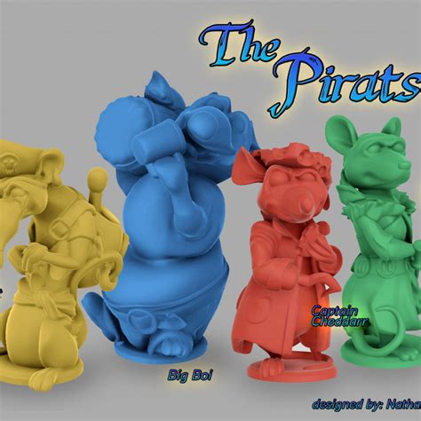 3d Printable Pirats Of The Cistern Game Models By Nathan Gabriel