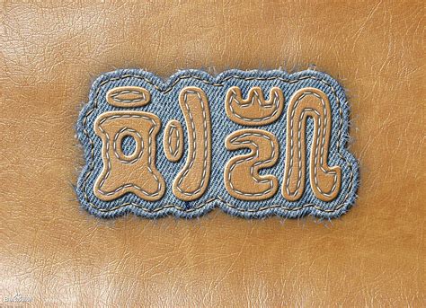 Ps进阶绘制牛仔布上缝字的效果阔叶林的冬季 站酷zcool