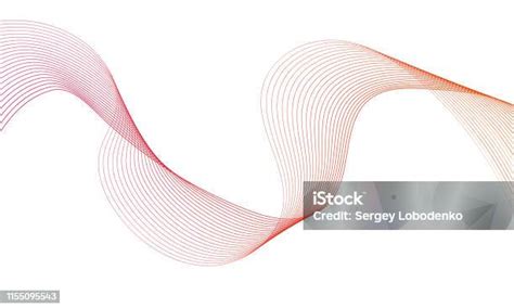 디자인에 대 한 추상 컬러 풀 웨이브 요소입니다 디지털 주파수 트랙 이퀄라이저 양식에 일치 시키는 라인 아트 배경입니다 벡터 일러스트입니다 혼합 도구를 사용 하 여 만든