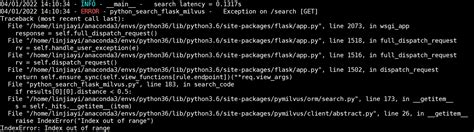Bug Index Out Of Range · Issue 16343 · Milvus Iomilvus · Github