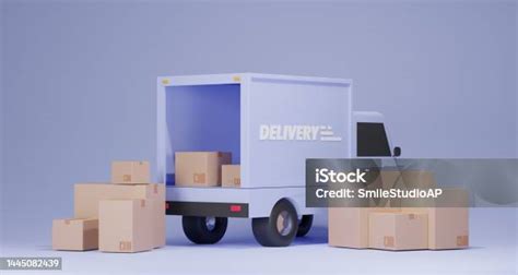 3d 물류 응용 프로그램 서비스 개념 글로벌 물류 네트워크 스마트 폰 및 분홍색 배경에 포장 3d 렌더링 3차원 형태에 대한