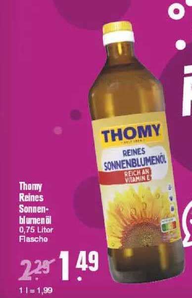 Thomy Reines Sonnenblümenöl Angebot bei EDEKA 1Prospekte de