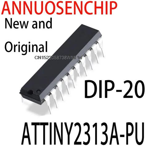 5pcs New And Original Attiny2313 Attiny 2313 Dip20 Atmel 8 Bit Mcu