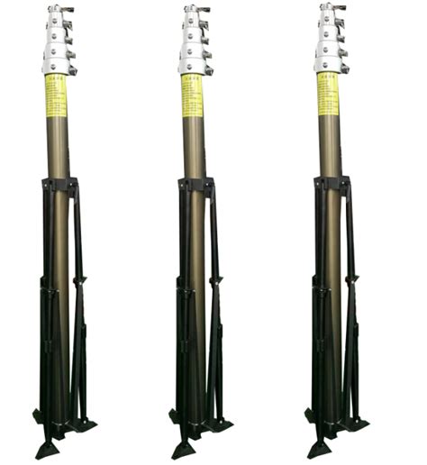 6m Telecommunication Pneumatic Telescoping Ham Radio Antenna Mast Tripod