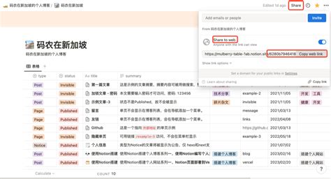 使用notion搭建个人网站 完全免费的建站教程，看这一篇就够了 科技小飞哥