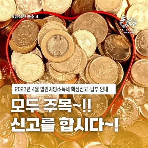 모두 주목 ️법인지방소득세 신고 납부를 안내해드립니다~ 강원도 속초시 웰로