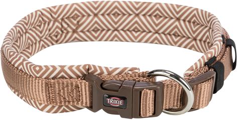 Premium collare con fodera neoprene extra large rombi bohème caramel