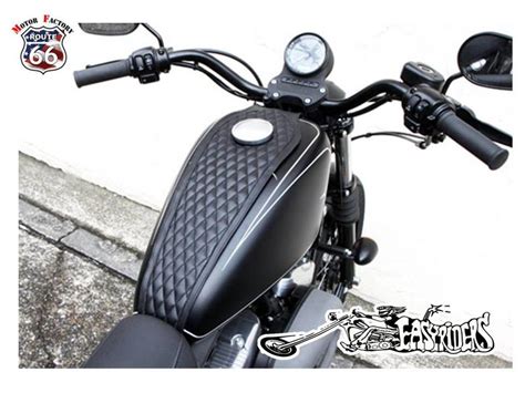 《美式工廠》日本 Easyriders 菱格紋油箱飾品 哈雷 Sportster 專用 883n 883r 12l 露天拍賣