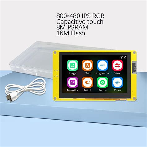 Esp32 S3 Hmi 8m Psram 16m แฟลช Arduino Lvgl Wifi And Bluetooth 43 800