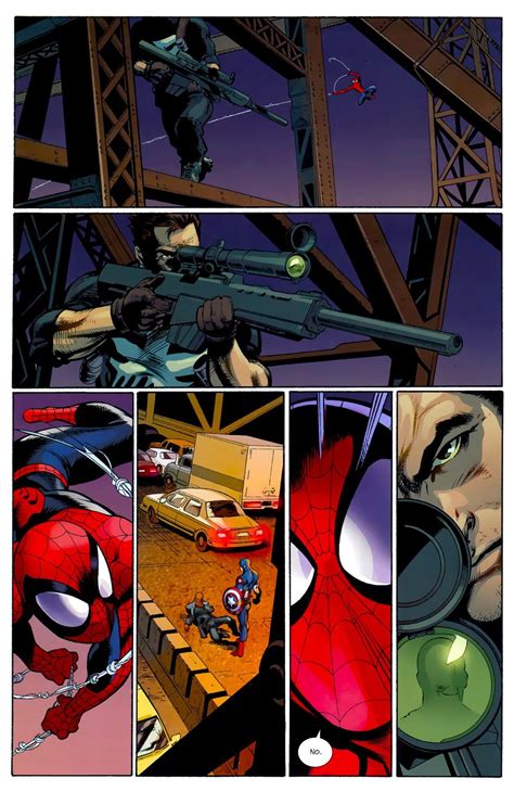 Ultimate Spider Man Takes A Bullet For Captain America Ultimate
