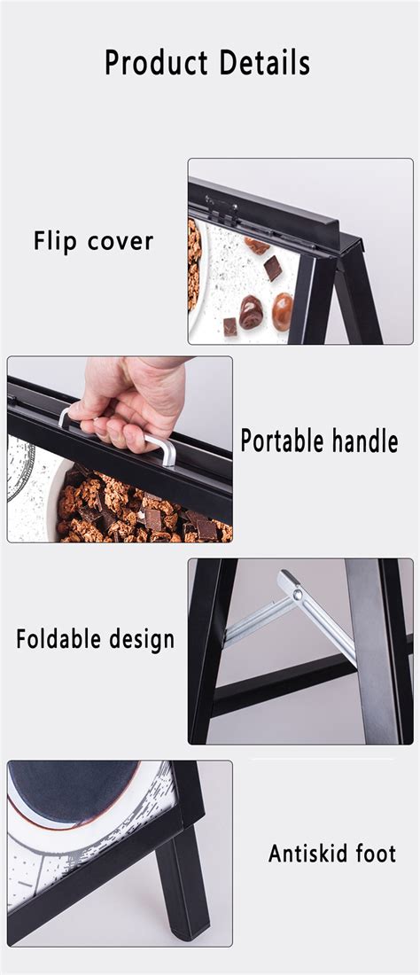 보드 접이식 포스터 디스플레이 스탠드 포장 표지판 의 고품질 보드 접이식 포스터 디스플레이 스탠드 포장 표지판