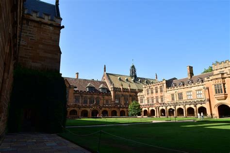 The Main Quadrangle In The University Of Sydney Stock Image Image Of