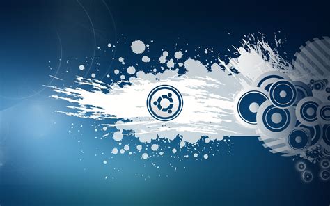 White And Blue Wallpaper Linux Gnu Ubuntu Operating System