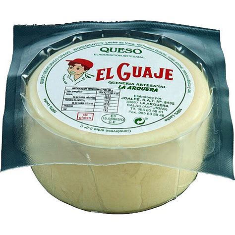 EL GUAJE Queso Semicurado Graso De Vaca Sin Gluten Pieza G