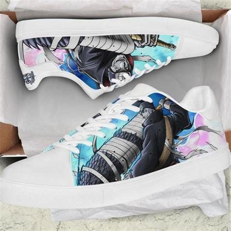 Akatsuki Kisame Skate Naruto Low Top Leather Stan Smith Shoes Sst1008