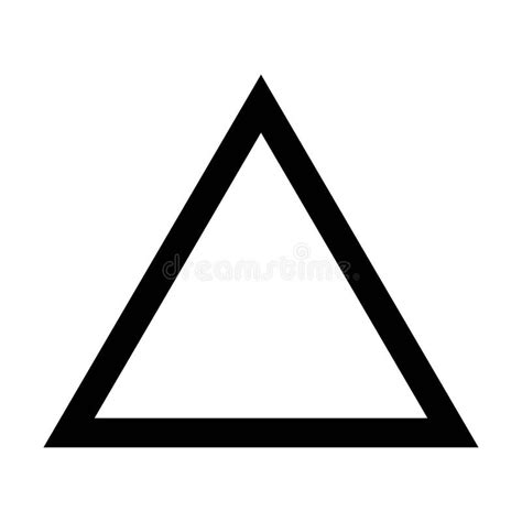 Triangle Shape Icon Vector Symbol Outline Stroke For Creative Graphic Design Ui Element In A