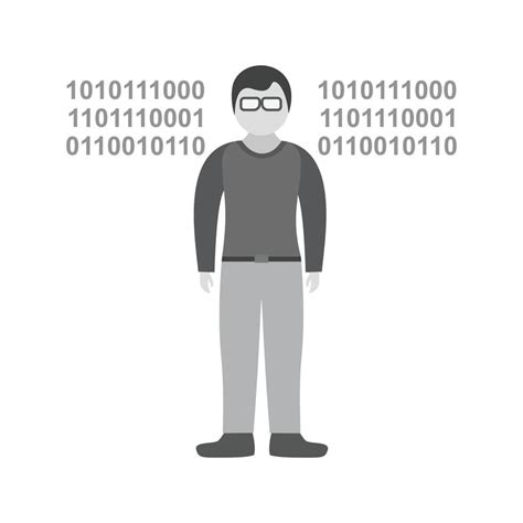 Nerd Flat Greyscale Icon 15654935 Vector Art At Vecteezy