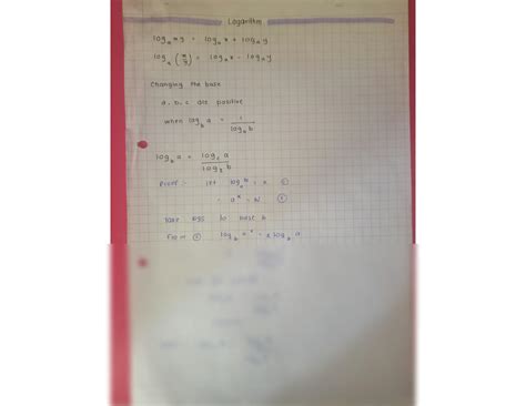 SOLUTION Logarithm Summary With Example Studypool