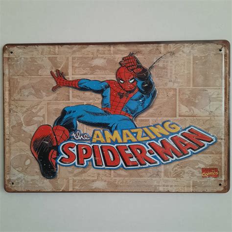 Metal Skilt Spiderman Hansen Design Dk