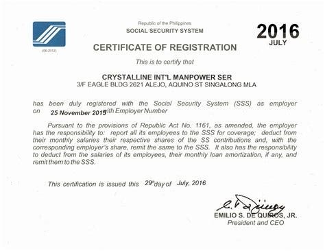 Crystalline International Manpower Services Inc